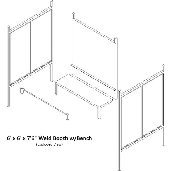 Custom-Built Weld Booths | M1M automotive/industrial equipment